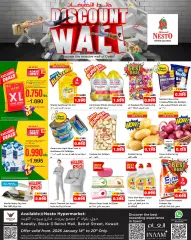 Nesto Hypermarkets Hawalli Offers from 14 to 20 January Discount Wall